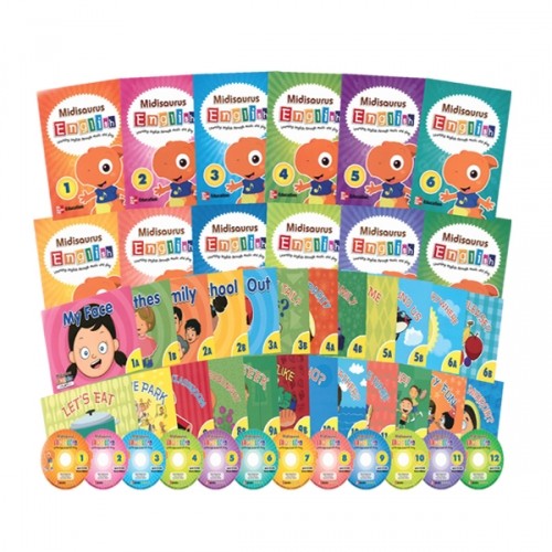 [쑥쑥몰] [PAC+WB] 단계별영어교재 미디사우르스 Midisaurus 1~12 fullset